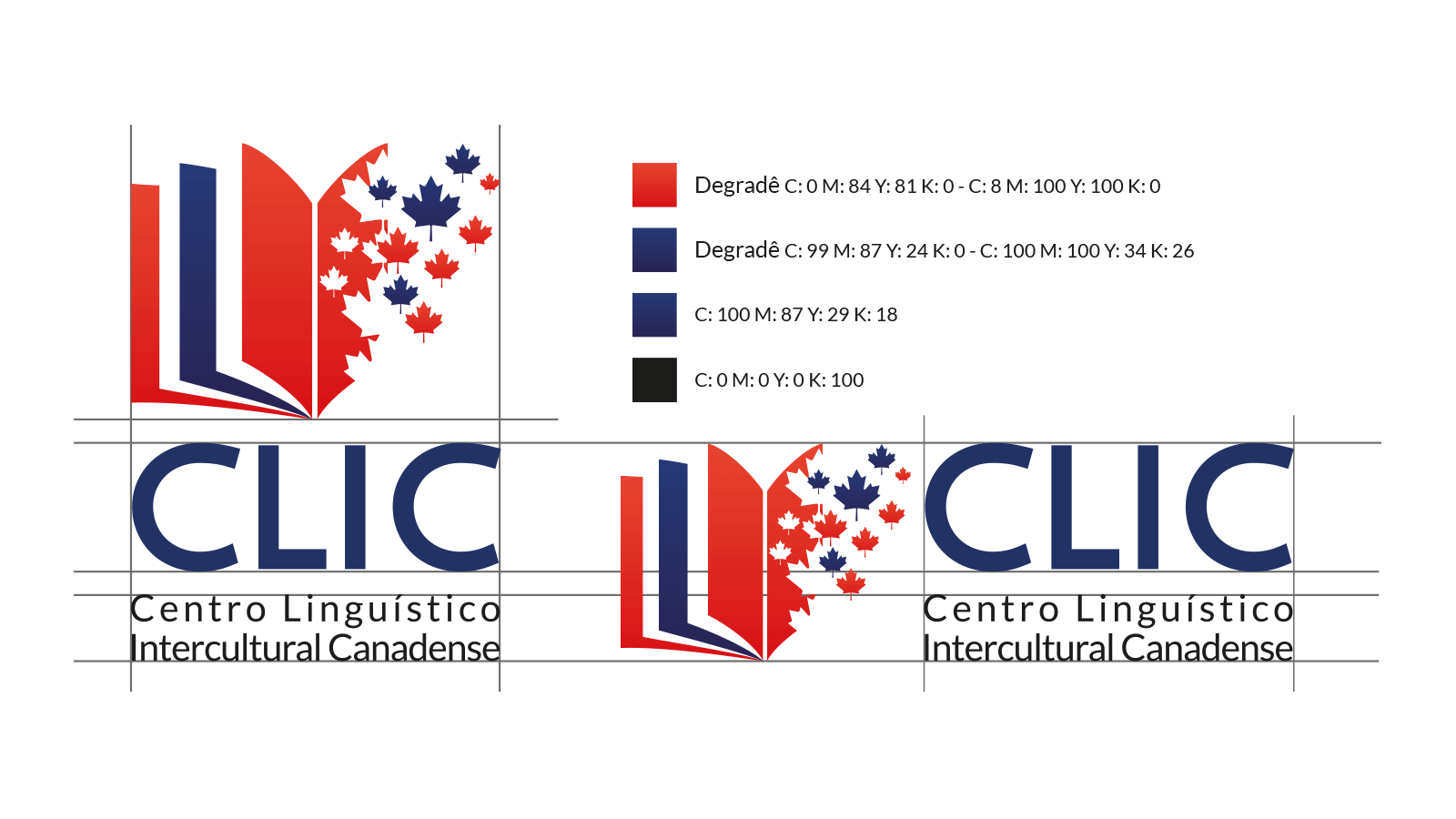 Identidade visual CLIC Canadá - Webdesign à la française