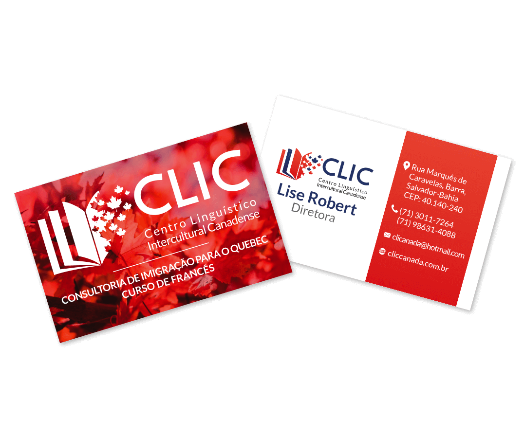 Identidade visual CLIC Canadá - Webdesign à la française